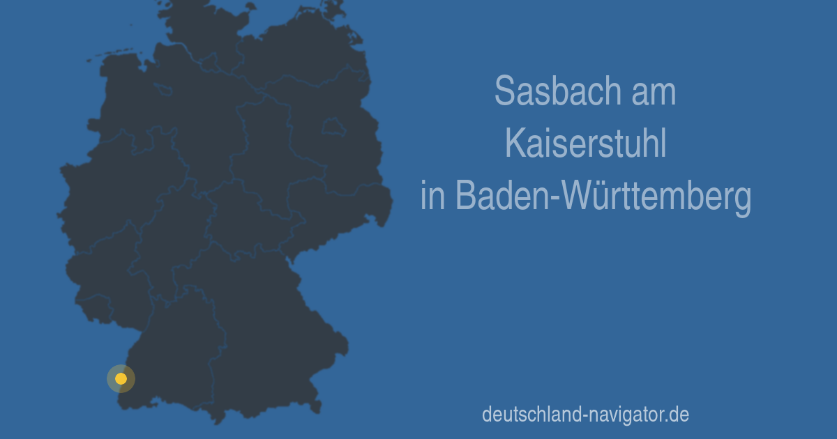 Sasbach am Kaiserstuhl in Baden-Württemberg - Karte, Infos und ...