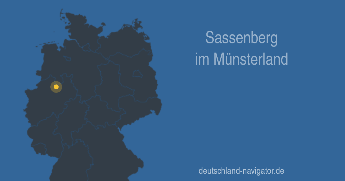 Sassenberg im Münsterland (Nordrhein-Westfalen) - Stadtplan ...