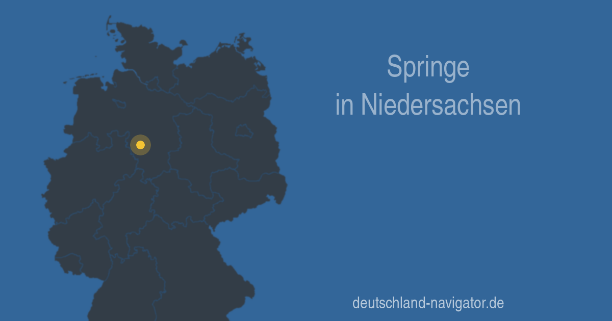 Springe in Niedersachsen - Karte, Infos und Wissenswertes über Springe
