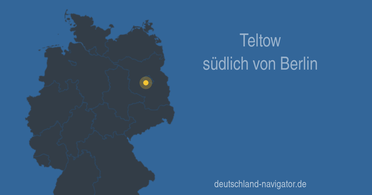 Teltow südlich von Berlin (Brandenburg) - Stadtplan, Routenplaner und mehr