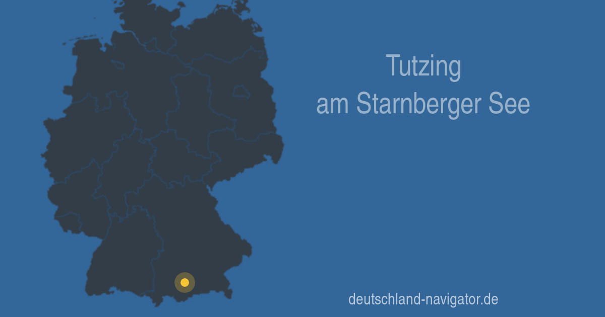 Tutzing am Starnberger See (Bayern) - Stadtplan, Routenplaner und mehr
