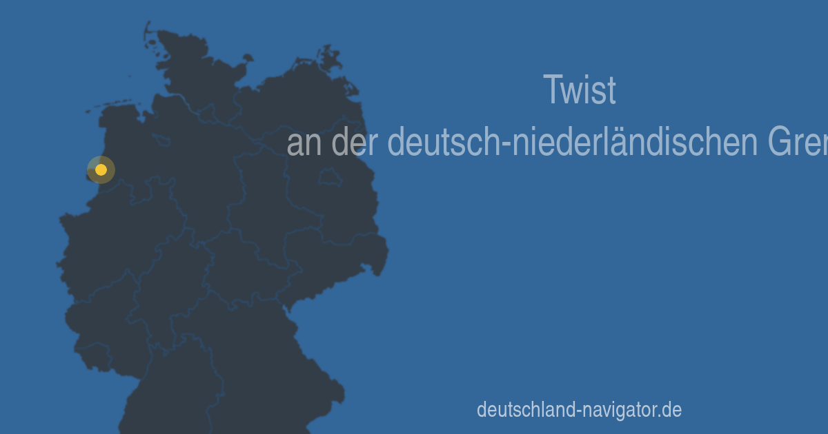 Twist an der deutsch-niederländischen Grenze (Niedersachsen ...
