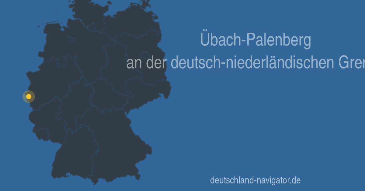 Übach-Palenberg an der deutsch-niederländischen Grenze (Nordrhein ...