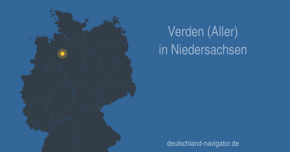 Verden (Aller) in Niedersachsen - Karte, Infos und Wissenswertes über ...