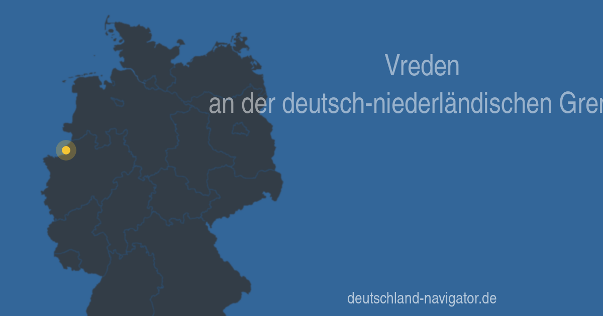 Vreden an der deutsch-niederländischen Grenze (Nordrhein-Westfalen ...