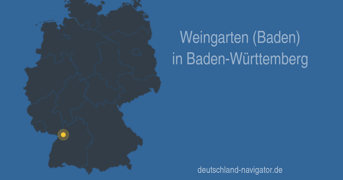 Weingarten (Baden) in Baden-Württemberg - Karte, Infos und ...