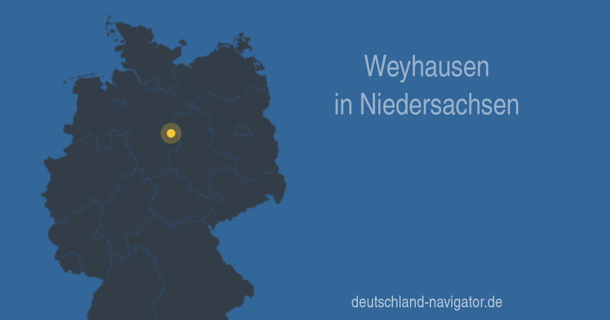 Weyhausen in Niedersachsen - Karte, Infos und Wissenswertes über Weyhausen