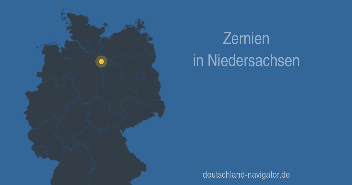 Zernien in Niedersachsen - Karte, Infos und Wissenswertes über Zernien